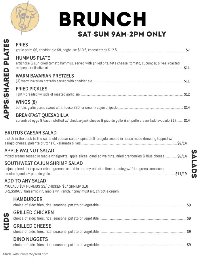 Brunch - Dog and Bull Brew and Music House – Croydon PA