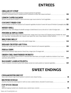 Food Menu - Dog and Bull Brew and Music House – Croydon PA
