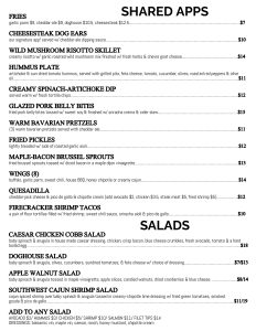 Food Menu - Dog and Bull Brew and Music House – Croydon PA