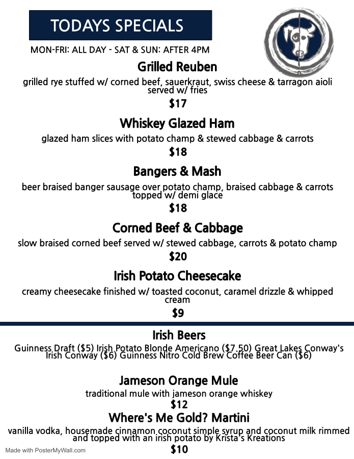 Specials - Dog and Bull Brew and Music House – Croydon PA